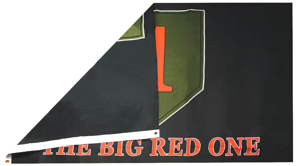 3X5 1st Infantry Division The Big Red One Black 3'x5' Polyester Flag ...