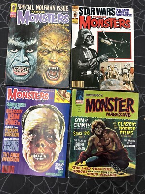 Famous Monster Magazines Lot Issues 109,171,174,96 | eBay