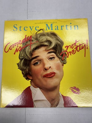 STEVE MARTIN COMEDY IS NOT PRETTY VINYL LP W/ POSTER WARNER BROS LABEL ...