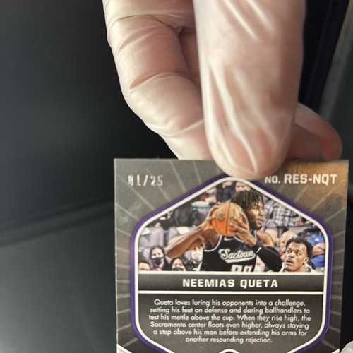 2021-22 panini obsidian green etch neemias queta /25 | eBay