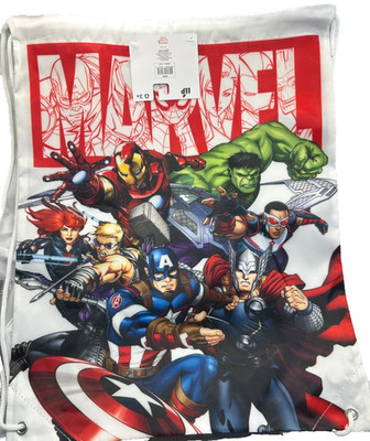 MARVEL Super Heroes Padded Drawstring Backpack BOXP NWT Make Offer | eBay