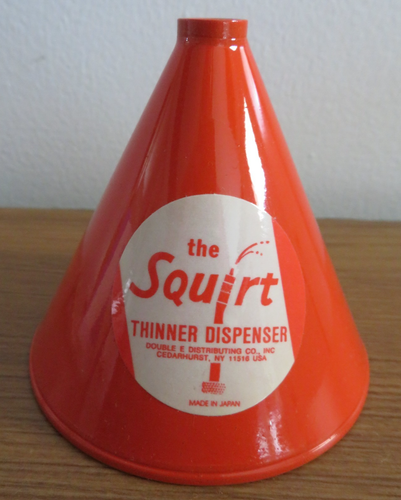 Rare 1970's The Squirt Thinner Dispenser Collectible Oil Can Machinist ...