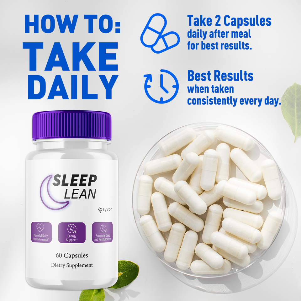 (2 Pack) Sleep Lean Pills Advancd Formula Support for Better Sleep 120 ...