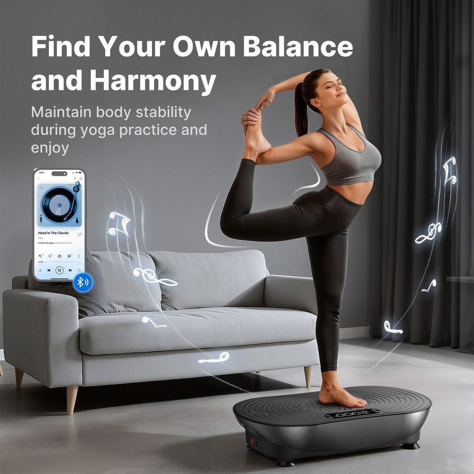 MERACH ‎V33 Vibration Plate Exercise Machine for Lymphatic Drainage ...