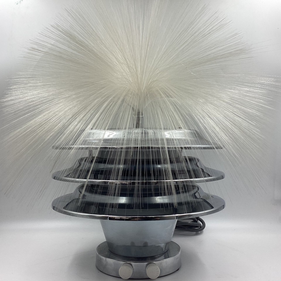 Vintage Stainless Steel Fibre Optic Table Lamp - Made In Australia (E1 ...