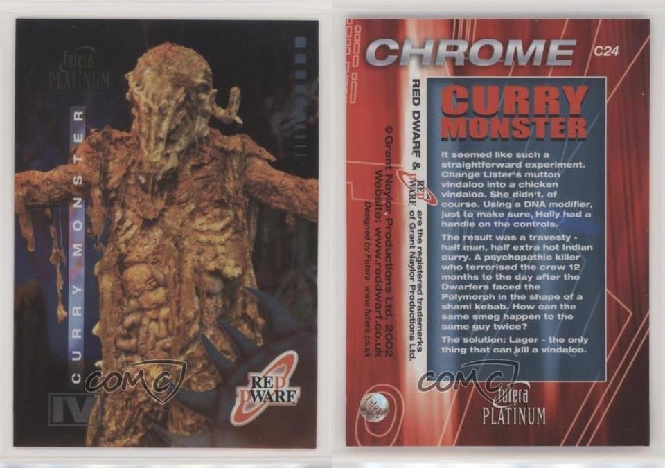 2002 Futera Platinum Red Dwarf Chrome Curry Monster #C24 0c41 | eBay