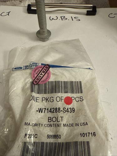 Genuine Ford Upper Duct Bolt -W714288-S439 | eBay