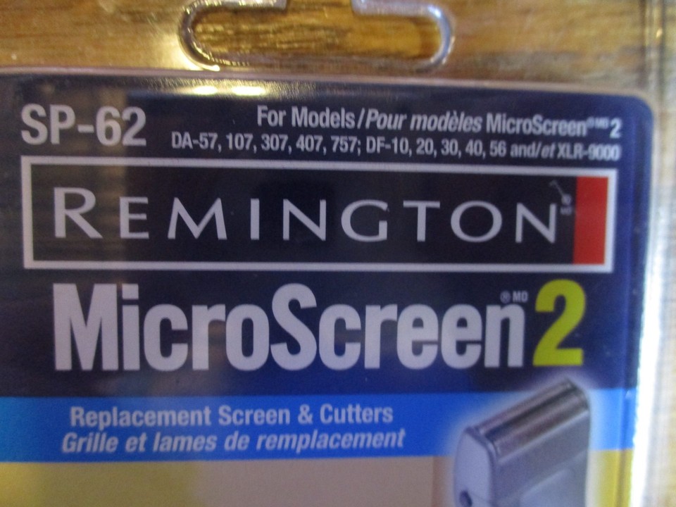 Remington MicroScreen 2 Replacement Screen And Cutter SP-62 NEW DA DF ...