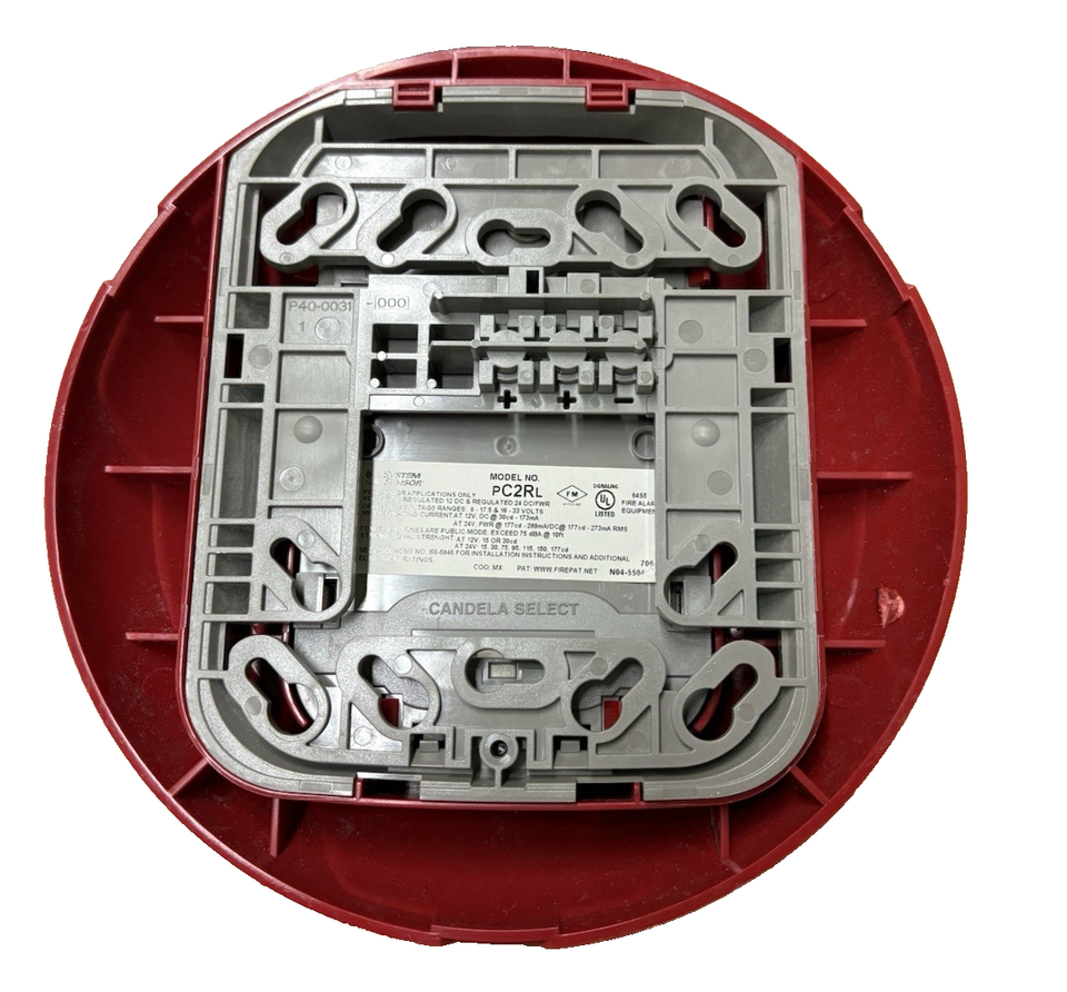 System Sensor PC2RL Ceiling-Mountable Horn Strobe - Red No Box Fast ...