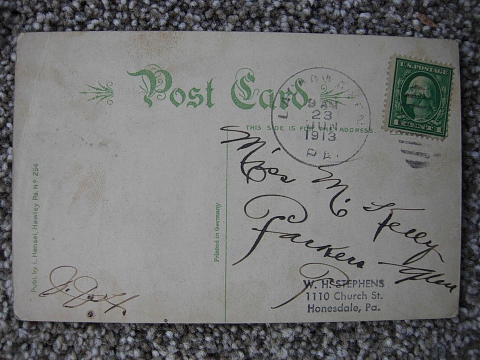 SHOHOLA PA-GREAT LUMBER MILL-DAM VIEW-L HENSEL-HAWLEY-PIKE COUNTY ...