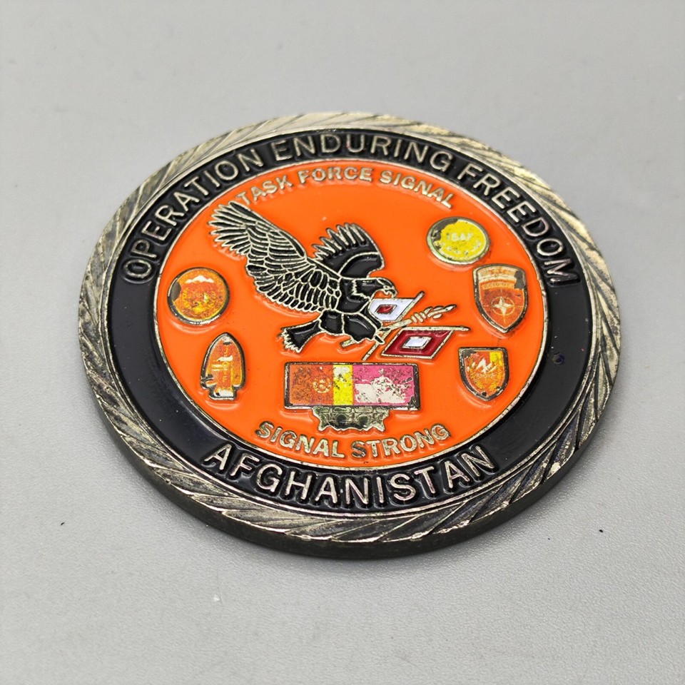 US Army Warrant Officer Corps Task Force Signal Challenge Coin | eBay