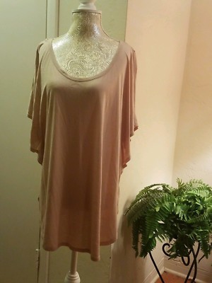 NWT The Limited women's XL top with lacey back, rich beige/camel color ...