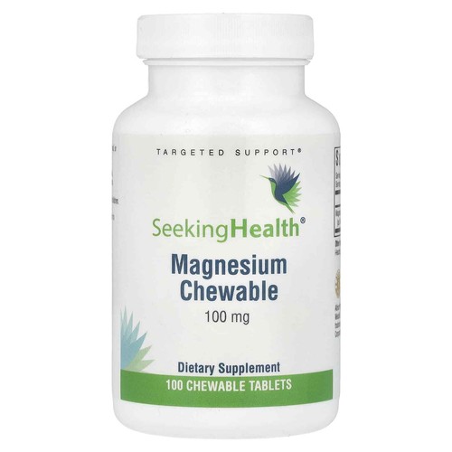 2 X Seeking Health, Magnesium Malate Chewable, 100 mg, 100 Chewable ...