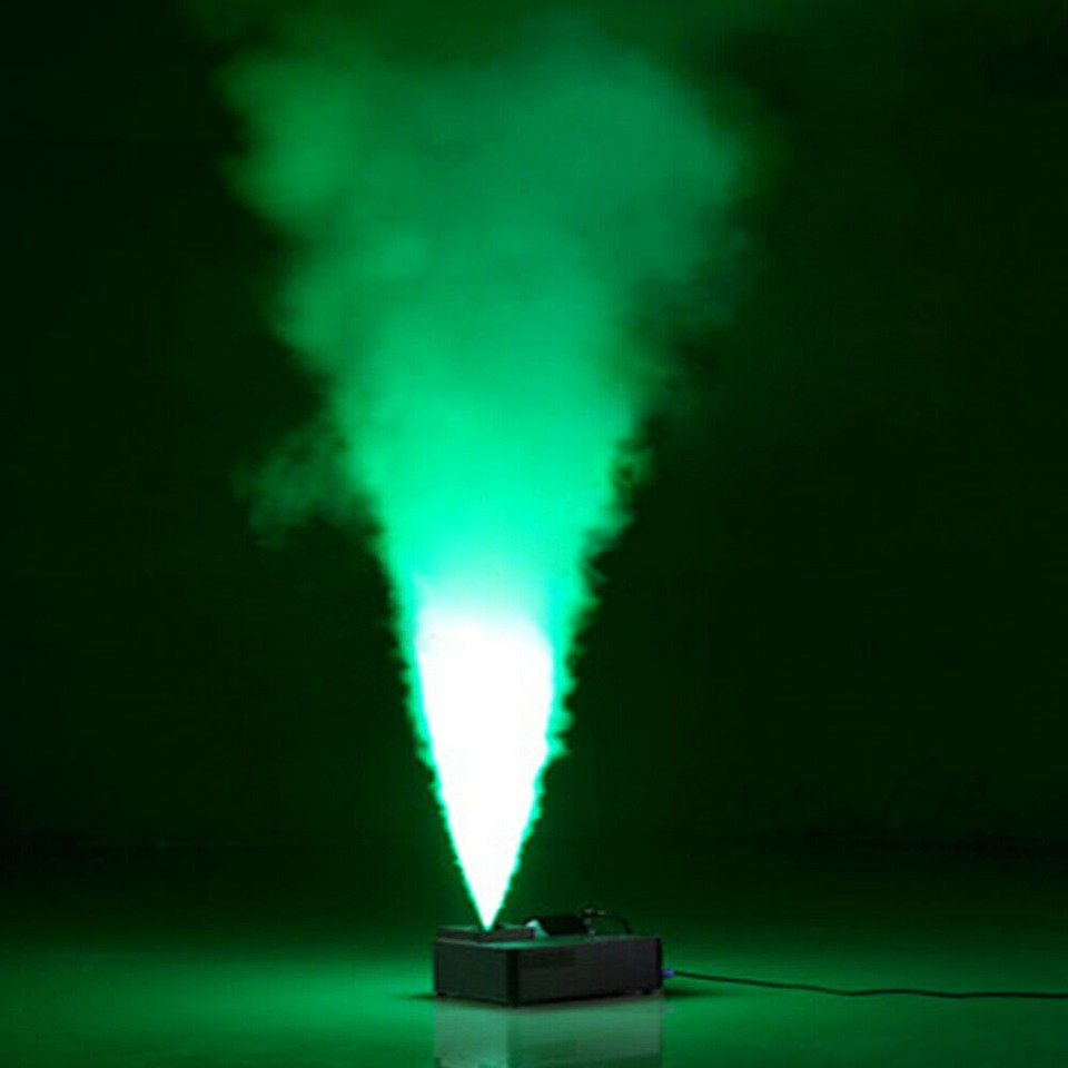 Smoke Fog Machine RGB 24 LED Light DMX DJ Party Vertical Spray Fog ...