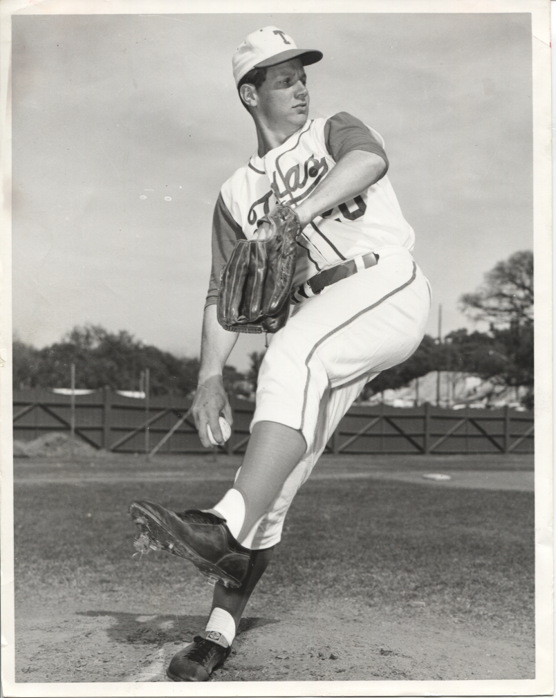 1969 Press Photo of Baseball player Burt Hooton @ University of Texas ...