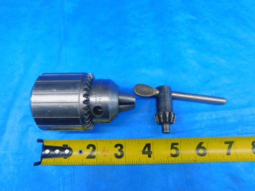 JACOBS CHUCK NO 34 DRILL CHUCK 0-1/2 CAPACITY 5/8 I.D. SHANK HOLE W ...