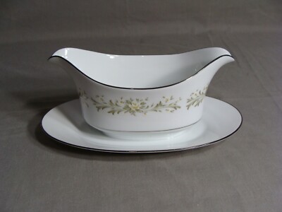 Grace Fine China Gravy Dish W/Attached Underplate In The Rhapsody ...
