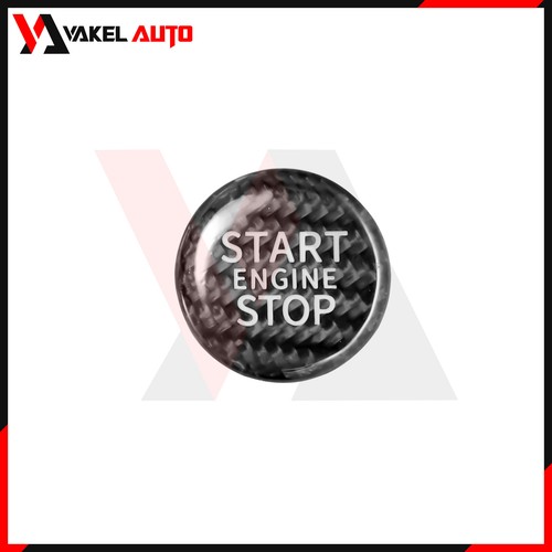 Carbon Fiber Engine Start-Stop Push Button Cover For Audi A4L A5 A6L A7 ...