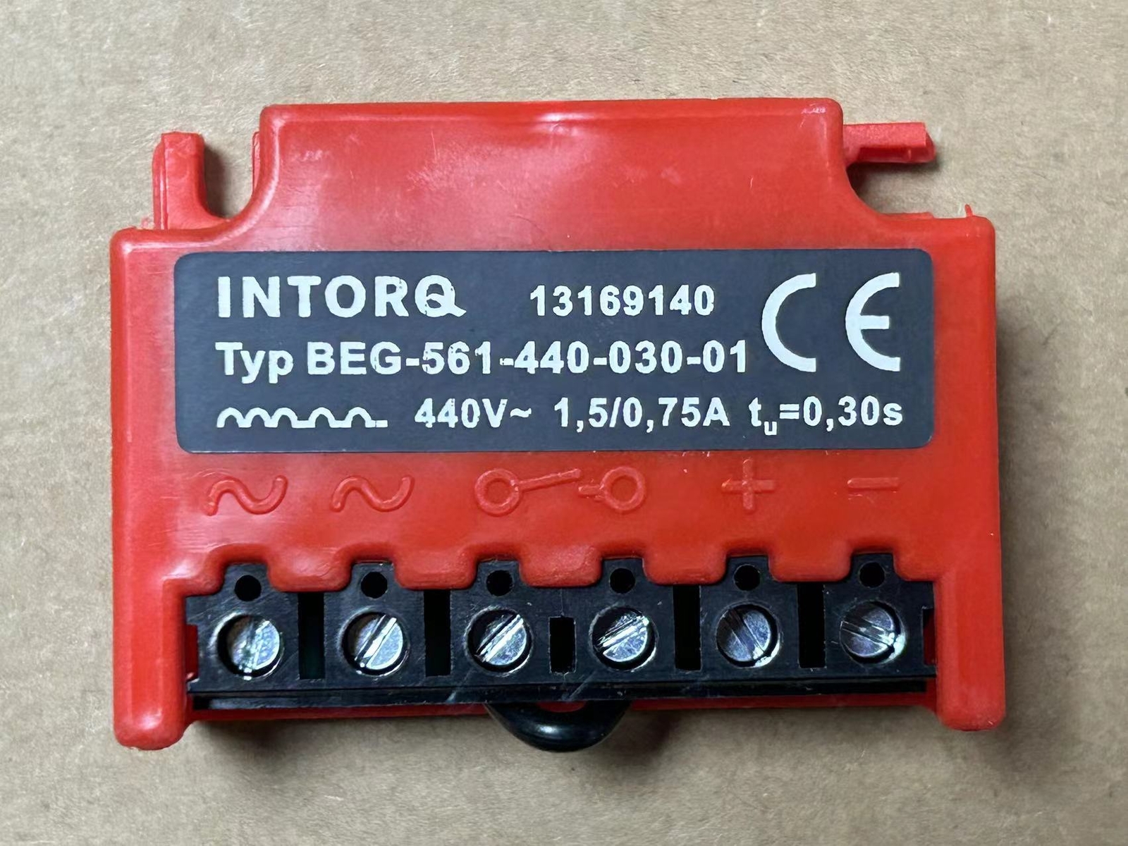 INTORQ 13169140 BEG-561-440-030-01 440V~ 1,5/0,75A tu=0,30s Brake ...