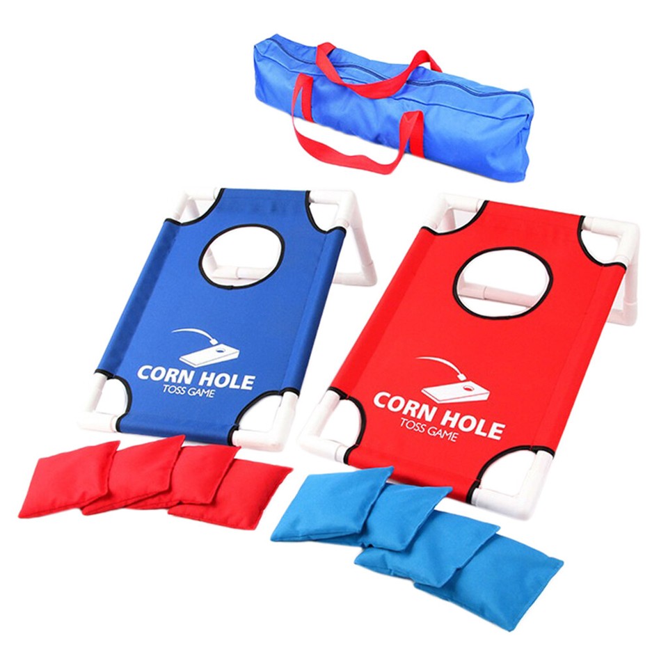 Collapsible Portable CornHole Toss Game Set With 8 Cornhole Bean Bags ...