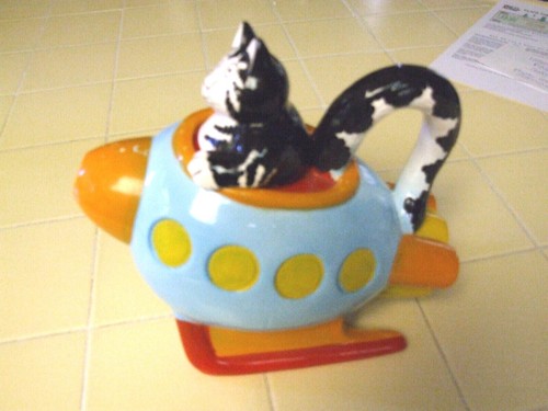 KLIBAN CAT ROCKET SPACESHIP TEAPOT(VERY RARE AND HARD TO FIND) | eBay