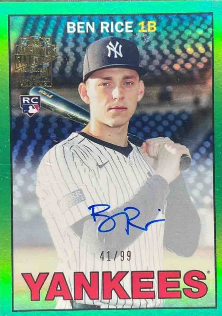 2025 Topps Archives - 1967 Fan Favorites Autographs Ben Rice #67FFA-BR ...