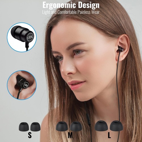 UliX Rider Wired Earbuds in-Ear Headphones, Earphones with Microphone ...