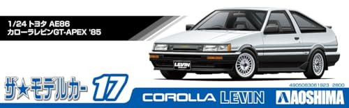 AOSHIMA 1/24 Scale TOYOTA AE86 COROLLA LEVIN GT-APEX 1985 Plastic Model ...