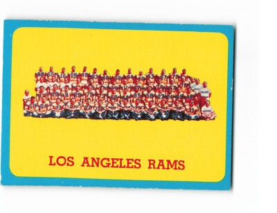 1963 TOPPS FOOTBALL LOS ANGELES RAMS TEAM CARD #48 HIGHER GRADE NICE ...