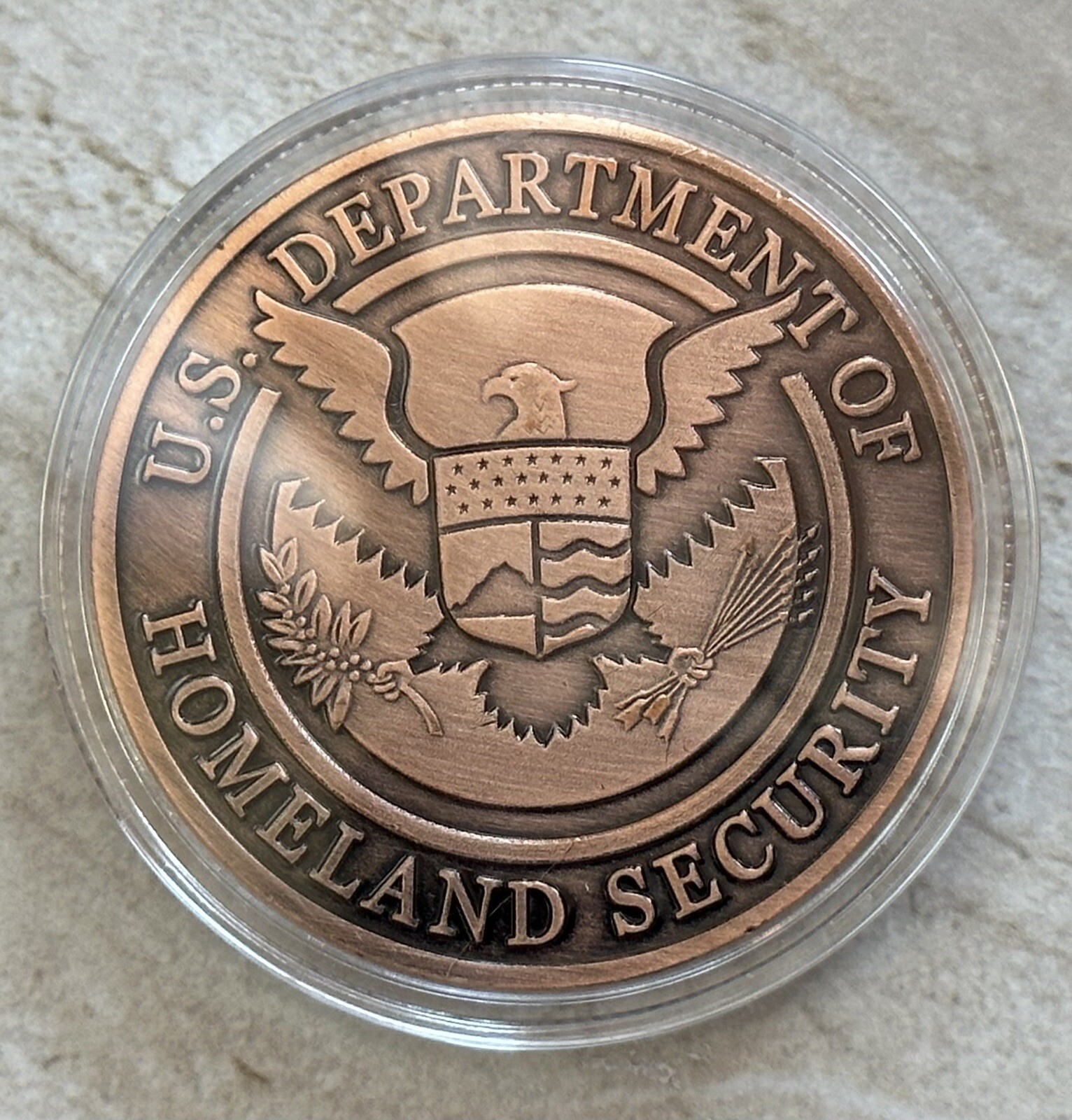 Secret Service Challenge Coin US Department Of Home Land Security With ...