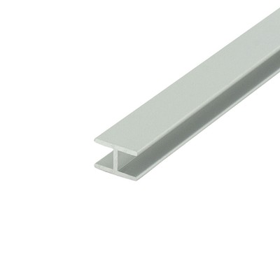 Outwater Aluminum H Channel Fits Material 1/4 Inch Thick Clear Anodized ...