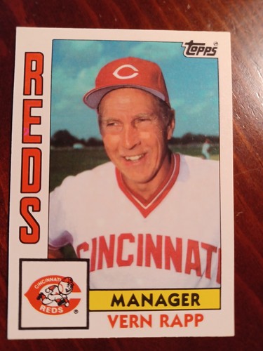 VERN RAPP 1984 Topps Traded # 95T MLB baseball card CINCINNATI REDS 84 ...