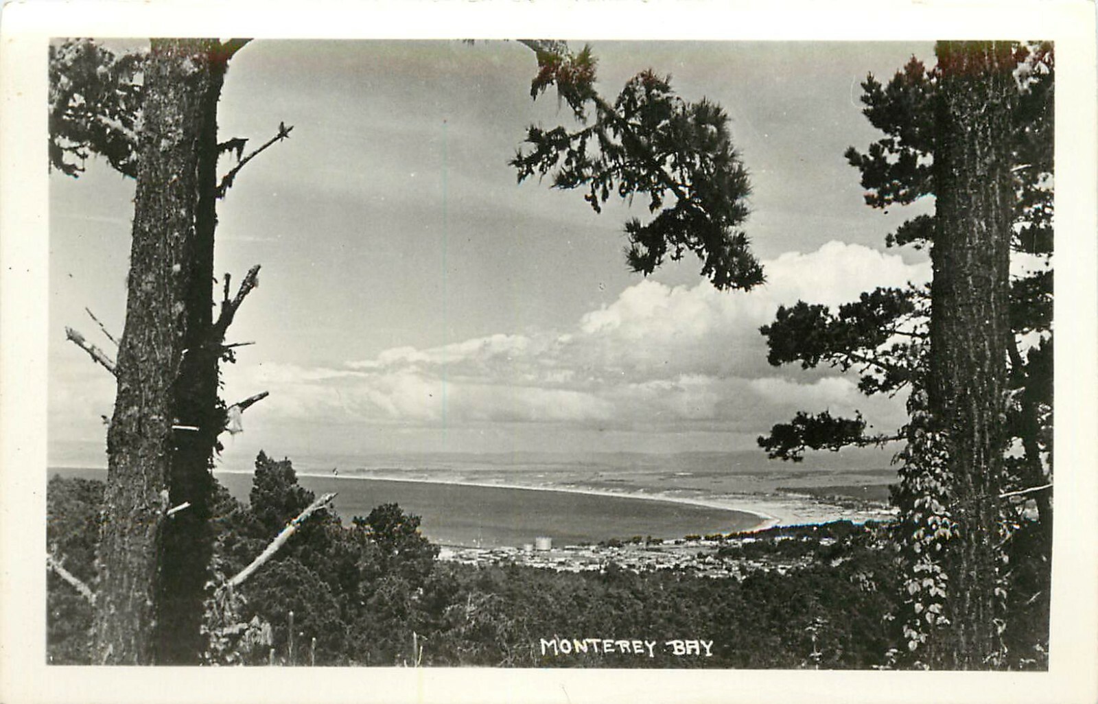 RPPC Postcard View of Monterey & Monterey Bay CA Unposted 1940s | eBay