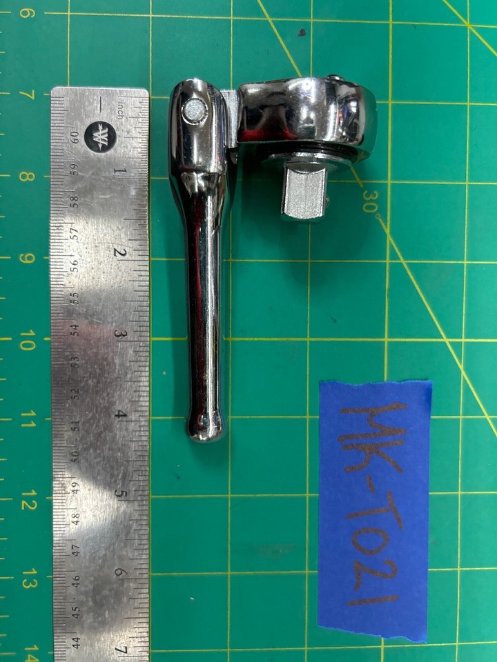 Vintage 5.75" Pittsburgh Pro Stubby Flex Head Ratchet Tool, Made In U.S ...