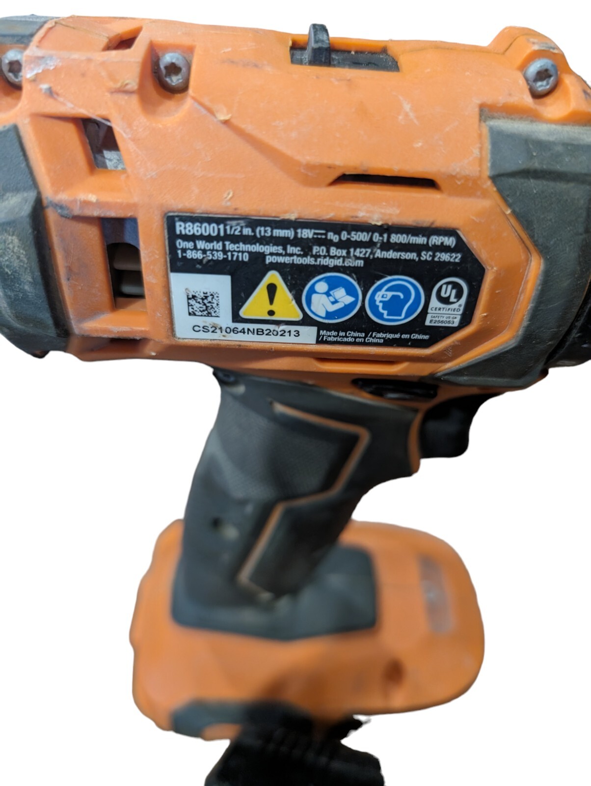 RIDGID R86001/R86002 CORDLESS 18V DRILL & IMPACT DRIVER COMBO KIT (y ...