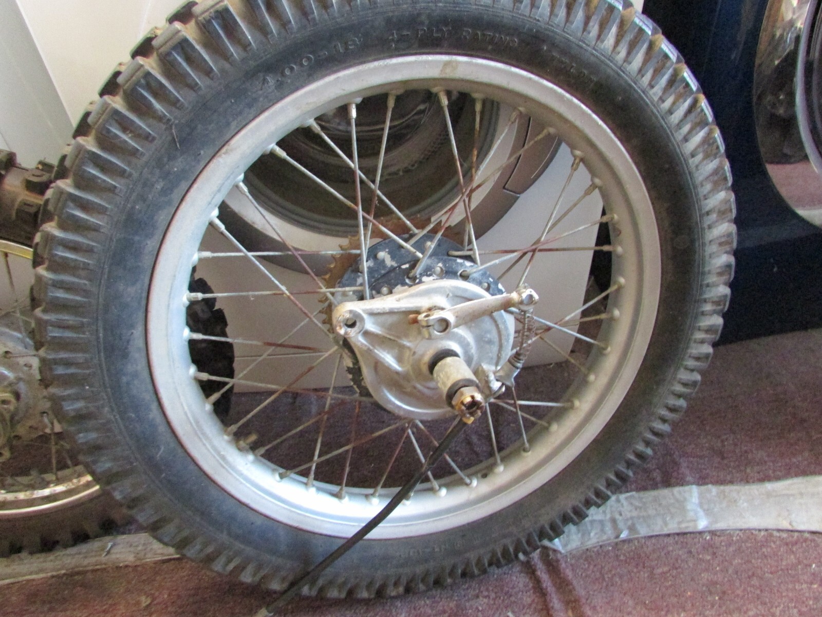 1974 Honda CR125 MT125 Elsinore Rear Wheel Rim 1975 1976 Complete | eBay