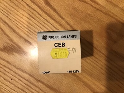 GE CEB Projection Lamp 115-125V 100W | eBay