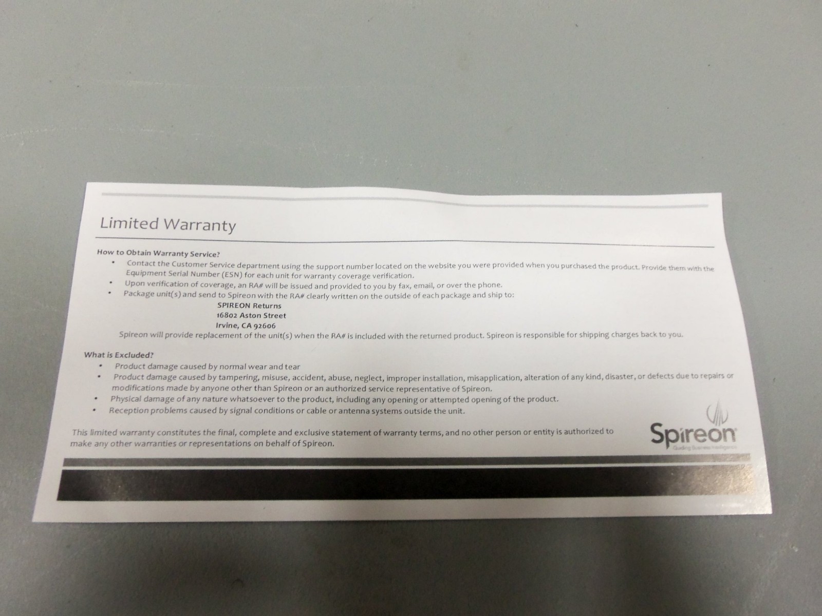 Credit Acceptance Spireon GPS Vehicle tracking Device Great for Fleets ...