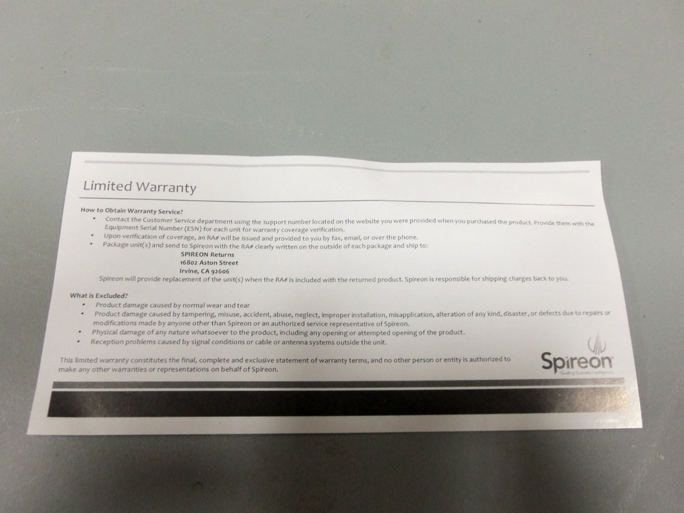 Credit Acceptance Spireon GPS Vehicle tracking Device Great for Fleets ...