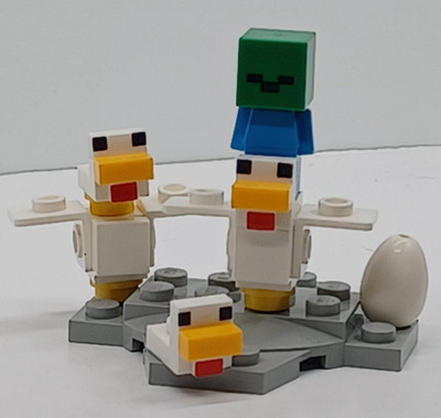 LEGO Minecraft: Baby Zombie Plain Torso (Chicken Jockey) MiniFigure and ...