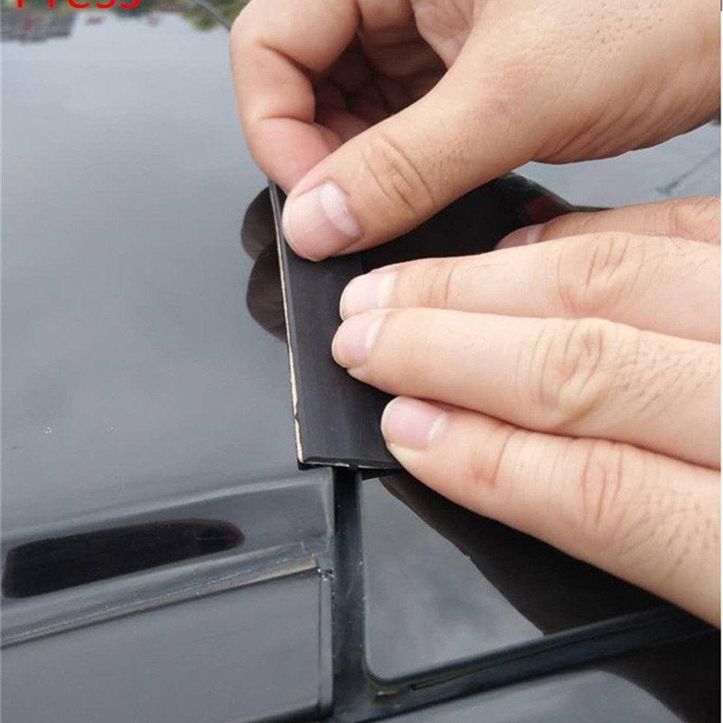 1x Rubber Car Roof Door Gutter Seal Casement Sunroof Cover Strip Water ...