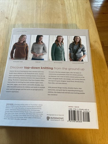 Knitter's Handy Book of Top-Down Sweaters Basic Designs by Ann Budd HC ...