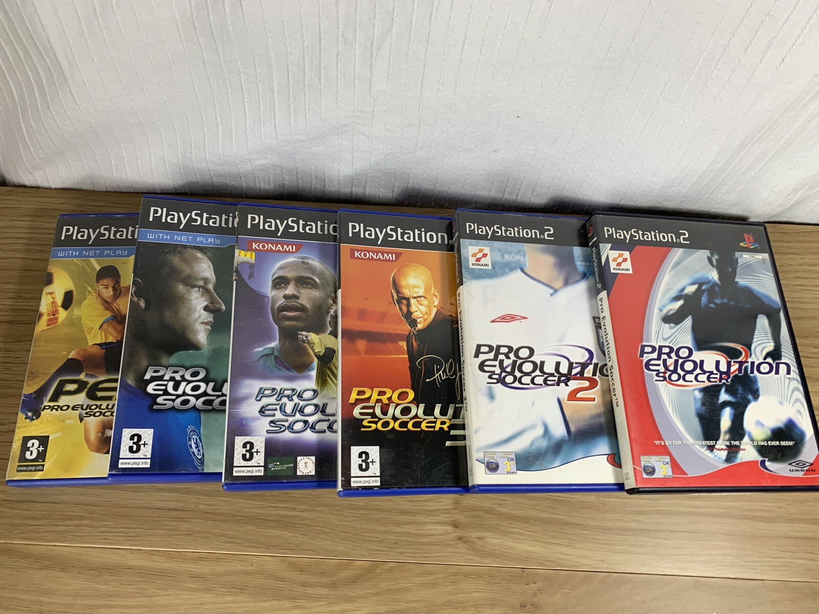 6 Game Pro Evolution Soccer Bundle - PS2 - PES 1 to PES 6 4012927121672 ...