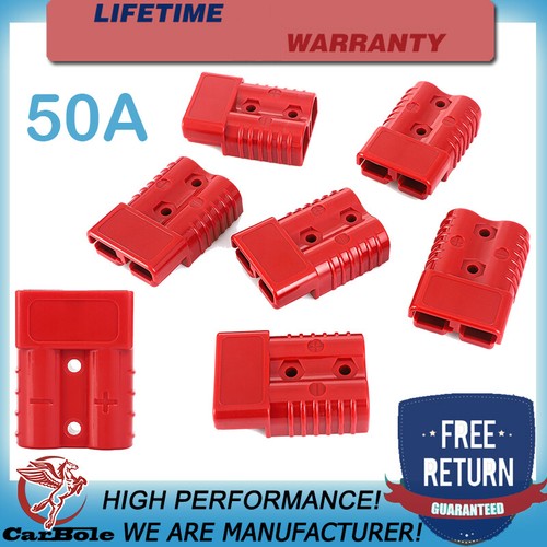 10x Genuine Anderson Plug Connector 50A 6AWG Caravan Trailer Solar 4x4 ...