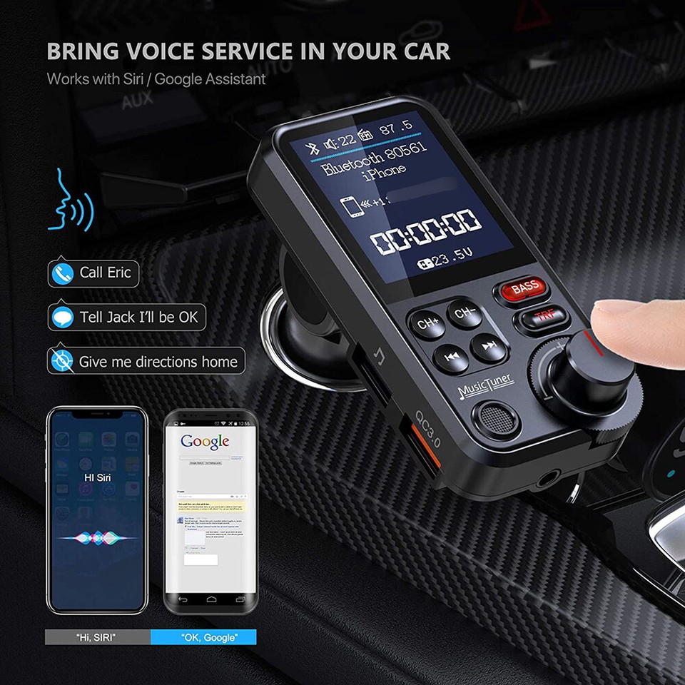Bluetooth Wireless FM Transmitter Car MP3 Player Radio Adapter Kit USB ...