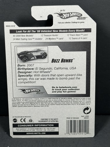 HOT WHEELS 2008 Buzz Bombs #64, Black, 2008 All Stars | eBay