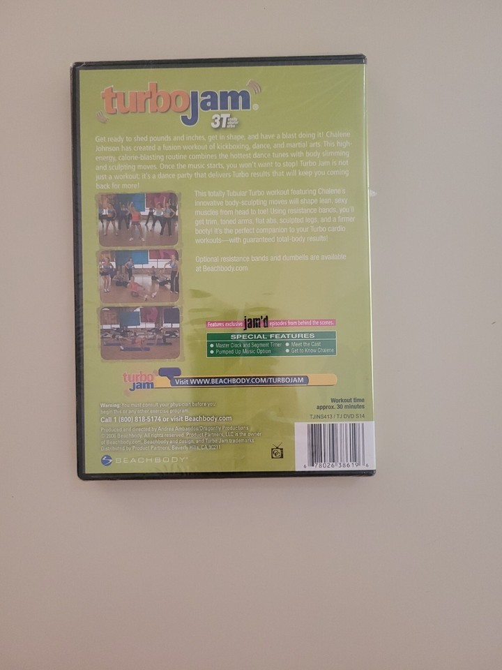 TURBO JAM Beachbody 3 T totally tubular dvd New cardio workout body ...