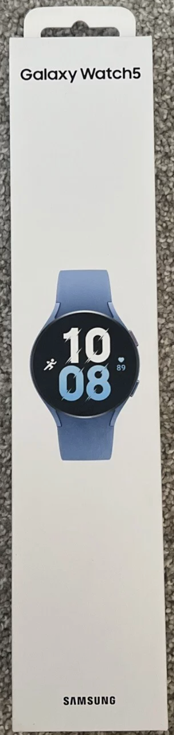 44mm Samsung Galaxy Watch 5 Bluetooth + Wi-Fi + GPS R910 Blue - BRAND ...