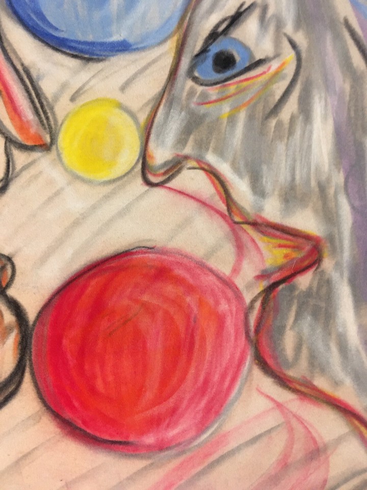 Beautiful Drawing Oil Pastel Outsider Art 1984 Surrealist Patrick ...