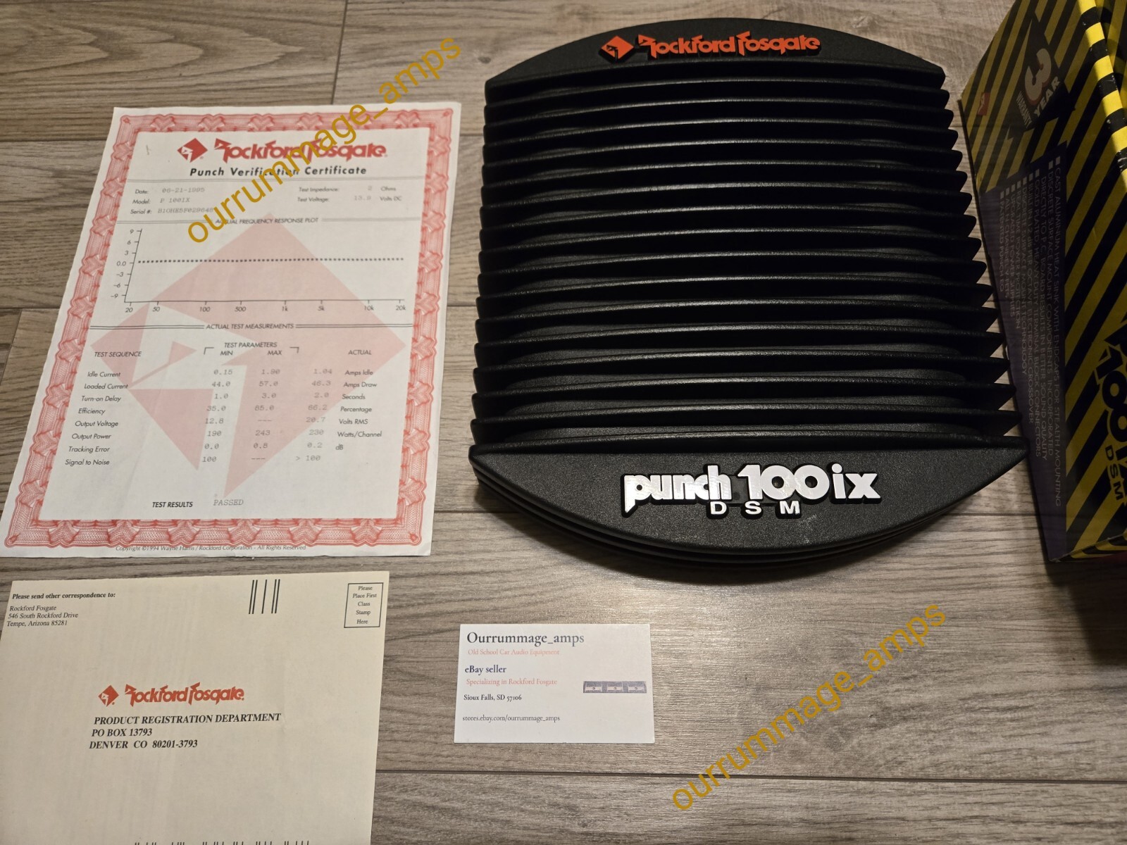 Rockford Fosgate PUNCH 100ix DSM Car Audio Amplifier 🇺🇸 OLD SCHOOL | eBay